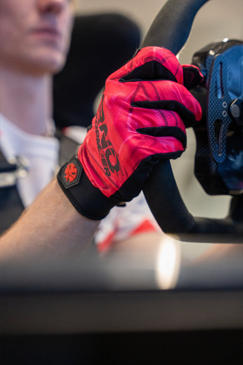 Jarno Opmeer Sim Racing Gloves - APEX - Red – Jarno Opmeer Store